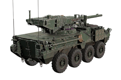 美军M1128机动火炮系统模型-装甲车／坦克模型库-FBX(.fbx)模型下载-cg模型网