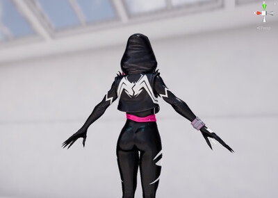 Gwenom 格温蜘蛛侠模型-女人模型库-3ds Max(.max)模型下载-cg模型网