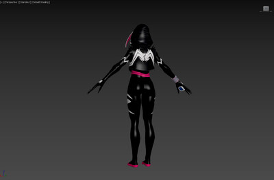 Gwenom 格温蜘蛛侠模型-女人模型库-3ds Max(.max)模型下载-cg模型网
