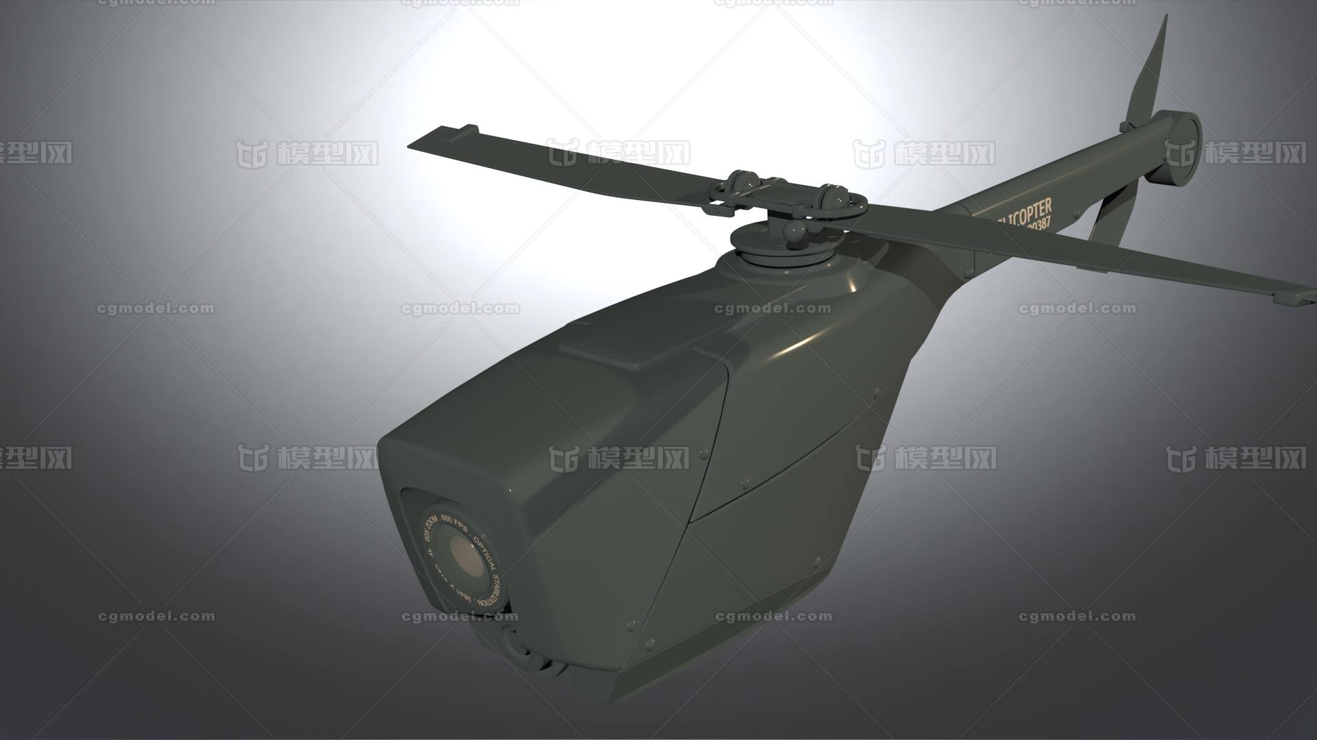RQ-12黄蜂模型-无人机模型库-3ds Max(.max)模型下载-cg模型网