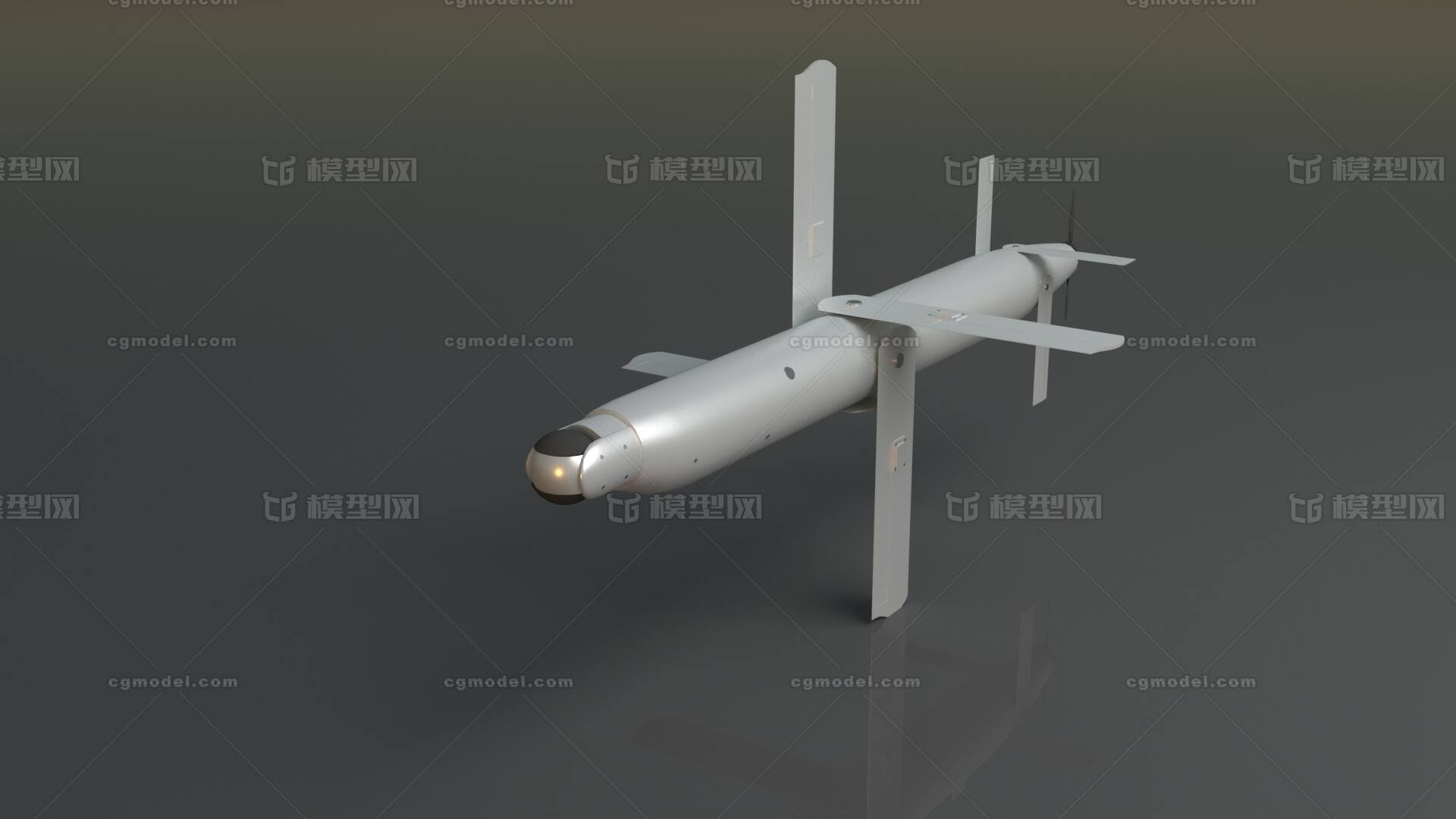 Hero-20 巡飞弹模型-无人机模型库-3ds Max(.max)模型下载-cg模型网