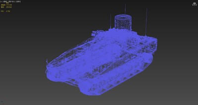 瑞典Lvkv 9040C自行防空炮（PBR）模型-装甲车／坦克模型库-3ds Max(.max)模型下载-cg模型网