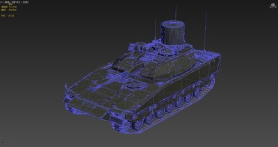 瑞典Lvkv 9040C自行防空炮（PBR）模型-装甲车／坦克模型库-3ds Max(.max)模型下载-cg模型网