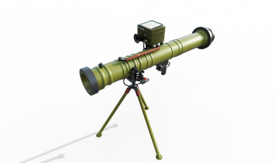 PF98式120毫米反坦克火箭筒 单兵武器模型-火炮器械模型库-3ds Max(.max)模型下载-cg模型网