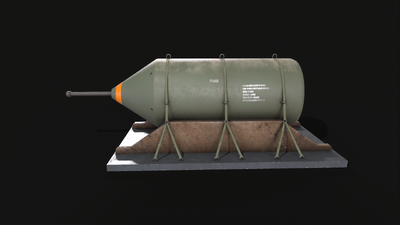 BLU-82真空炸弹 雏菊切刀模型-其他器械模型库-3ds Max(.max)模型下载-cg模型网