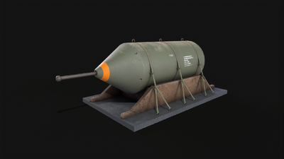 BLU-82真空炸弹 雏菊切刀模型-其他器械模型库-3ds Max(.max)模型下载-cg模型网