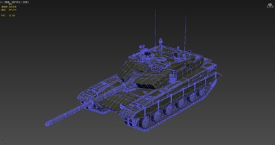 中国WZ1001(E)LCT主战坦克（PBR）模型-装甲车／坦克模型库-3ds Max(.max)模型下载-cg模型网