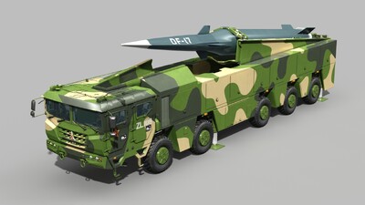 东风17 东风-17模型-装甲车／坦克模型库-3ds Max(.max)模型下载-cg模型网