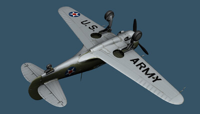 P36 Hawk模型-军用飞机模型库-3ds Max(.max)模型下载-cg模型网