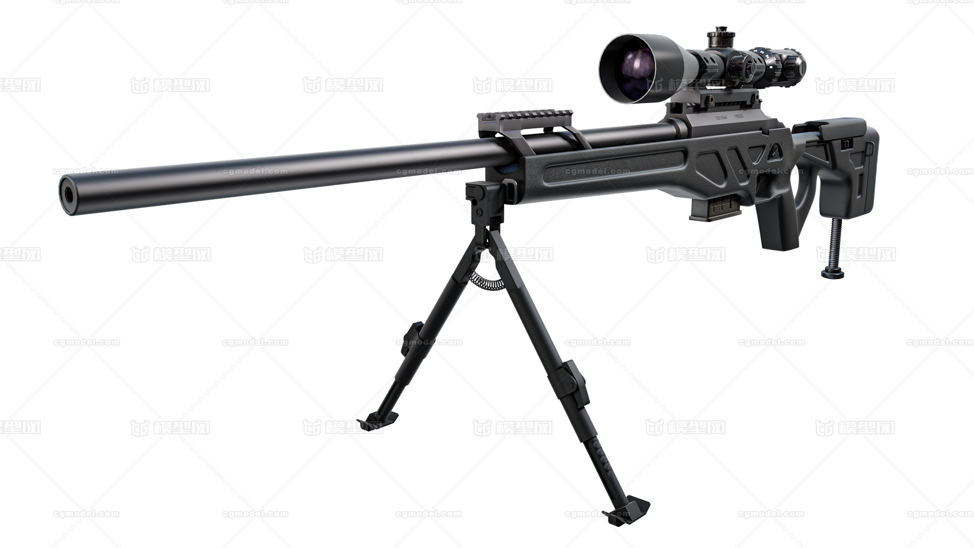 国产CS/LR4型狙击步枪模型-枪械模型模型库-Cinema 4D(.c4d)模型下载-cg模型网