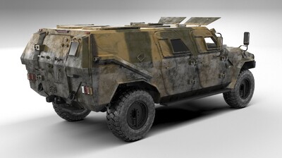 东风猛士CSK131装甲车 CSK-131模型-装甲车／坦克模型库-3ds Max(.max)模型下载-cg模型网