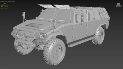 东风猛士CSK131装甲车 CSK-131模型-装甲车／坦克模型库-3ds Max(.max)模型下载-cg模型网