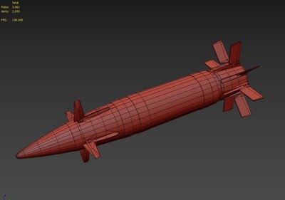 M982制导炮弹 战术导弹模型-其他器械模型库-FBX(.fbx)模型下载-cg模型网