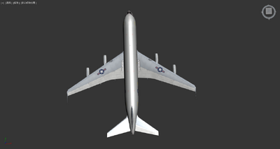 E-8C“联合星”飞机模型-军用飞机模型库-3ds Max(.max)模型下载-cg模型网