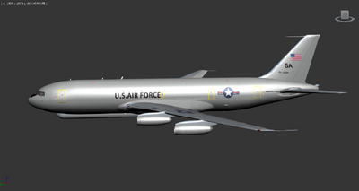 E-8C“联合星”飞机模型-军用飞机模型库-3ds Max(.max)模型下载-cg模型网