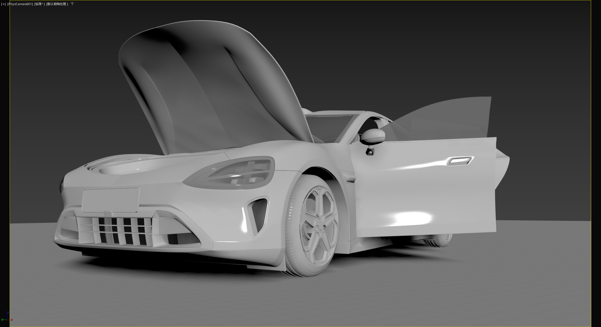 小米SU7 3D汽车模型，发售预热！！！模型 - 工业/产品/道具 - 作品模型 - CG模型网