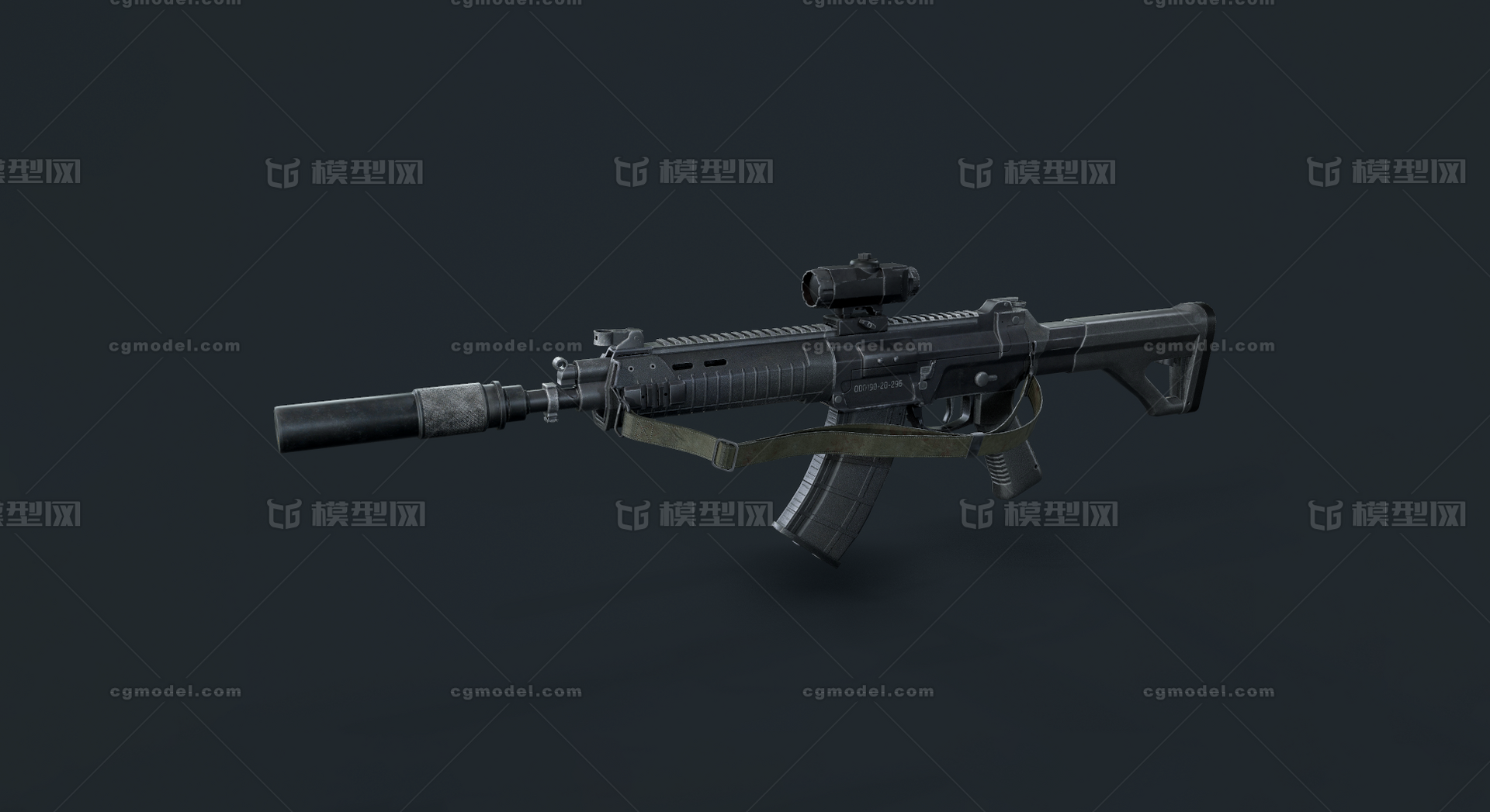 次时代写实解放军191精准步枪模型-枪械模型模型库-3ds Max(.max)模型下载-cg模型网