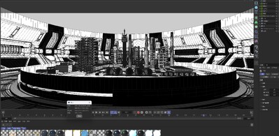 C4D 4K大屏展厅规划模型-能源矿产模型库-Cinema 4D(.c4d)模型下载-cg模型网