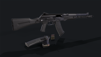 AK-107突击步枪 枪械模型模型-枪械模型模型库-3ds Max(.max)模型下载-cg模型网