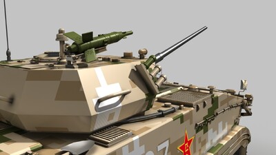 ZBD-03式空降战车 突击车模型-装甲车／坦克模型库-3ds Max(.max)模型下载-cg模型网