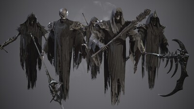 Ripper ghost-死神模型-异形怪物模型库-FBX(.fbx)模型下载-cg模型网