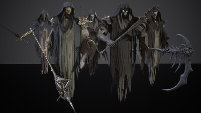 Ripper ghost-死神模型-异形怪物模型库-FBX(.fbx)模型下载-cg模型网