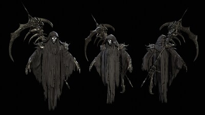 Ripper ghost-死神模型-异形怪物模型库-FBX(.fbx)模型下载-cg模型网