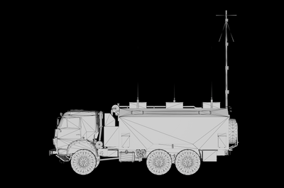 俄罗斯9S552指挥控制车 导弹指挥车模型-货运车模型库-Cinema 4D(.c4d)模型下载-cg模型网