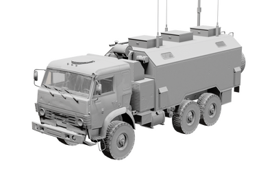 俄罗斯9S552指挥控制车 导弹指挥车模型-货运车模型库-Cinema 4D(.c4d)模型下载-cg模型网