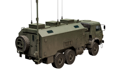 俄罗斯9S552指挥控制车 导弹指挥车模型-货运车模型库-Cinema 4D(.c4d)模型下载-cg模型网