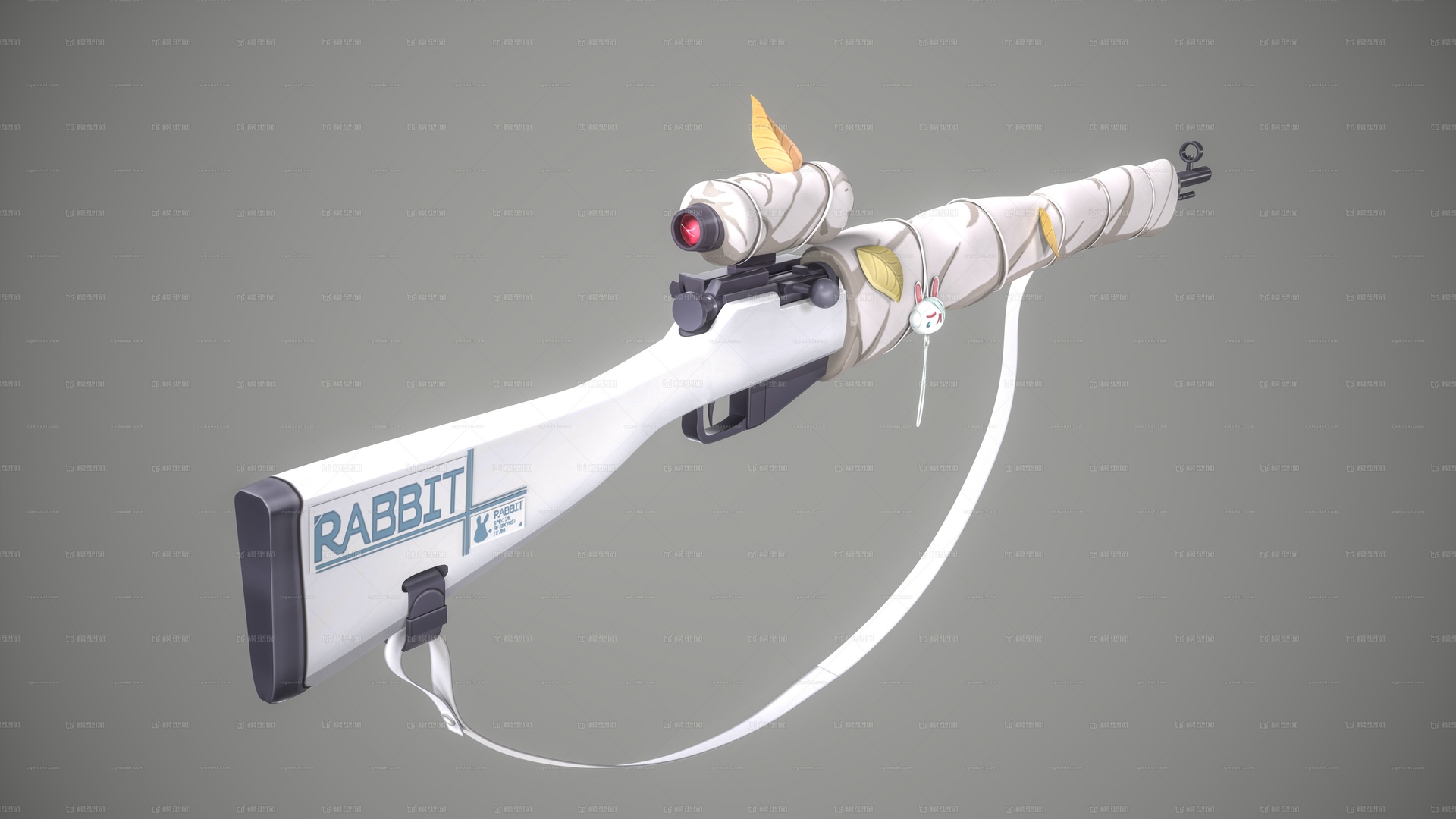 （免费分享）RABBIT 39模型-枪械模型模型库-OBJ(.obj/.mtl)模型下载-cg模型网