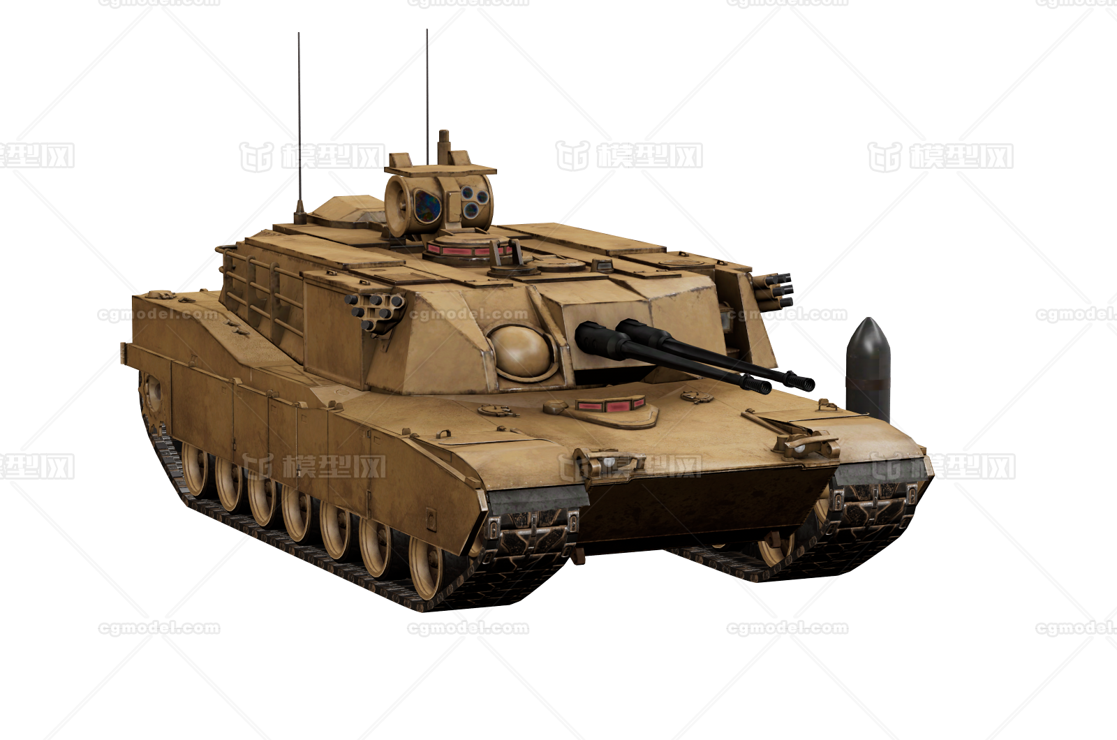 美国M1 AGDS自行防空炮模型-装甲车／坦克模型库-FBX(.fbx)模型下载-cg模型网