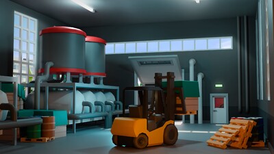 Factory 1-工厂1模型-现代场景模型库-Blender(.blend)模型下载-cg模型网