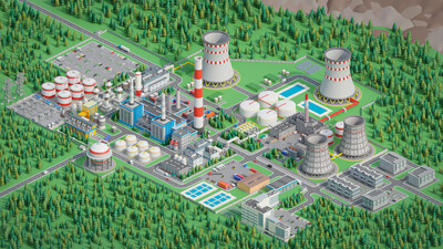 Factory 1-工厂1模型-现代场景模型库-Blender(.blend)模型下载-cg模型网