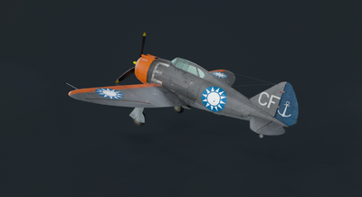 抗日战争中国空军P43战斗机模型-军用飞机模型库-3ds Max(.max)模型下载-cg模型网