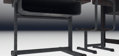 现代教室场景组件（恐怖风）教室组件桌椅黑板模型组件模型-柜子模型库-FBX(.fbx)模型下载-cg模型网