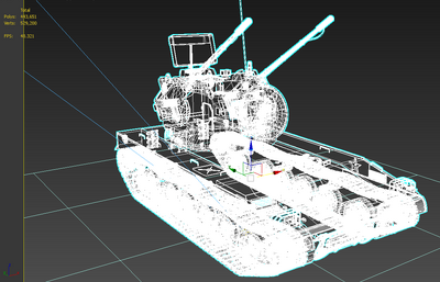 PGZ-07自行高炮模型-装甲车／坦克模型库-3ds Max(.max)模型下载-cg模型网