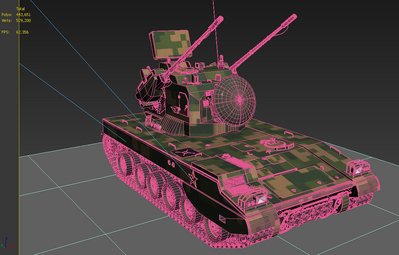 PGZ-07自行高炮模型-装甲车／坦克模型库-3ds Max(.max)模型下载-cg模型网