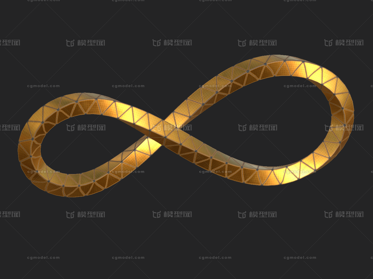 莫比乌斯环模型-场景部件模型库-3ds Max(.max)模型下载-cg模型网