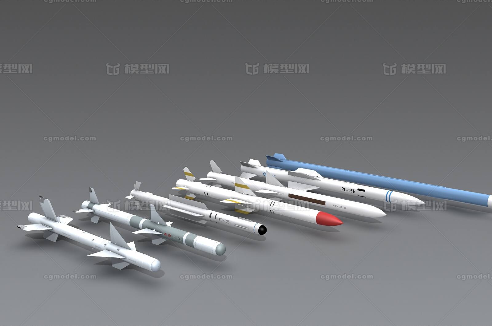 霹雳系列导弹 PL模型-火炮器械模型库-3ds Max(.max)模型下载-cg模型网