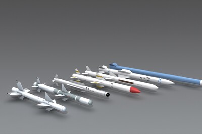 霹雳系列导弹 PL模型-火炮器械模型库-3ds Max(.max)模型下载-cg模型网