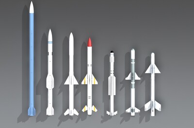 霹雳系列导弹 PL模型-火炮器械模型库-3ds Max(.max)模型下载-cg模型网