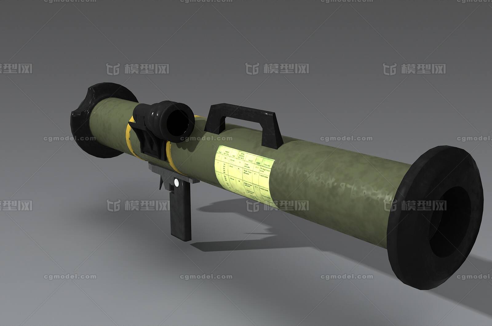 PF89型80毫米迫击炮模型-火炮器械模型库-3ds Max(.max)模型下载-cg模型网