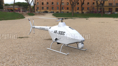 AR-500C 无人直升机模型-民用直升机模型库-3ds Max(.max)模型下载-cg模型网