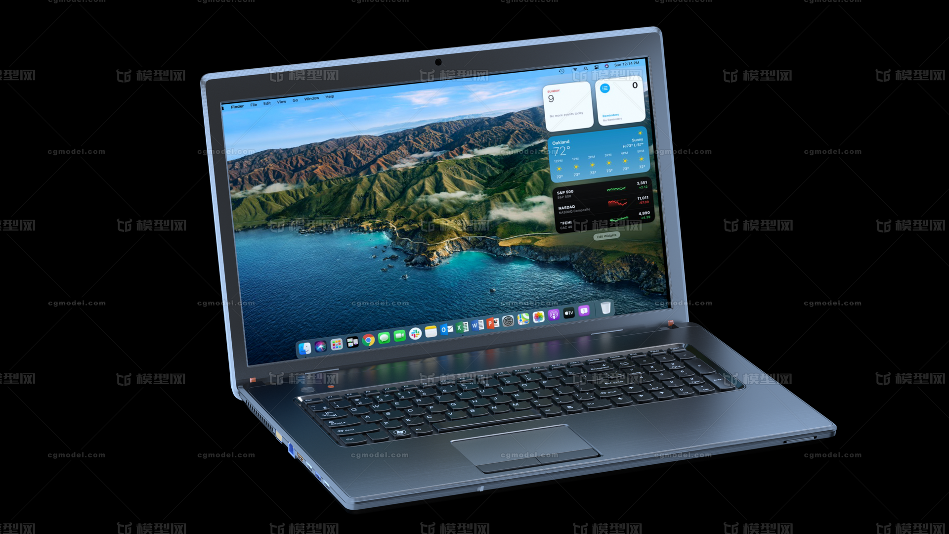 笔记本电脑 3C笔记本电脑模型模型-电脑设备模型库-Cinema 4D(.c4d)模型下载-cg模型网