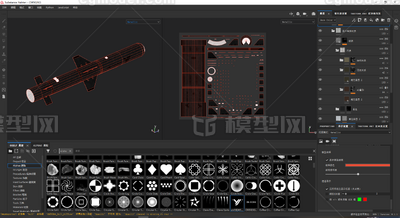 CM-502KG 多用途对地攻击导弹模型-其他器械模型库-Substance Painter(.spp/.sbsar)模型下载-cg模型网