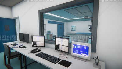 Unity CT室模型-现代场景模型库-Unity模型下载-cg模型网