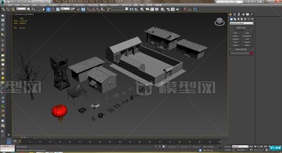 UE4白天乡村新年场景模型-现代场景模型库-3ds Max(.max)模型下载-cg模型网