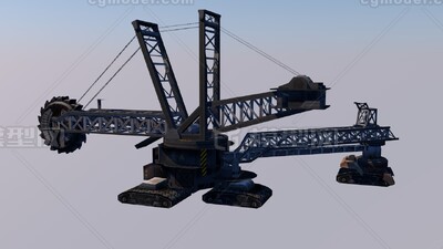 采矿机 挖矿机模型-工业设备模型库-Cinema 4D(.c4d)模型下载-cg模型网