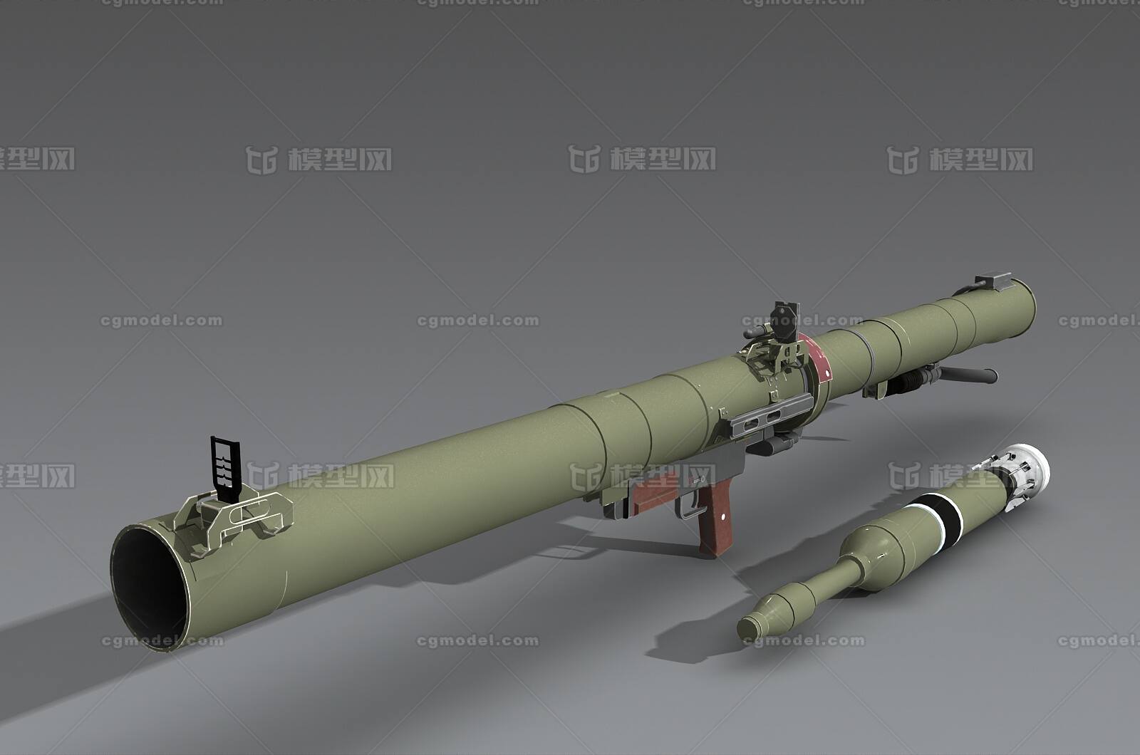 RPG-29火箭筒模型-火炮器械模型库-3ds Max(.max)模型下载-cg模型网